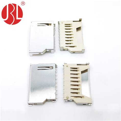 Push Pull External Surface Mount For PCB SMT Sim SD Card Socket