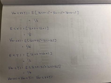 Lets Verify That Varxyvarxvary Two Independent Random Variables By Wallace Liu