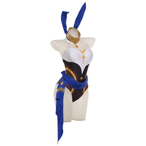 Genshin Impact Layla Bunny Girl Cosplay Costume Winkcosplay