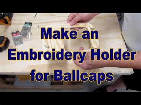 How To Embroider A Baseball Cap YouTube