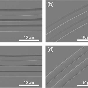 Ad SEM Images Of Xcut A B And Zcut C D TFLN Structures After