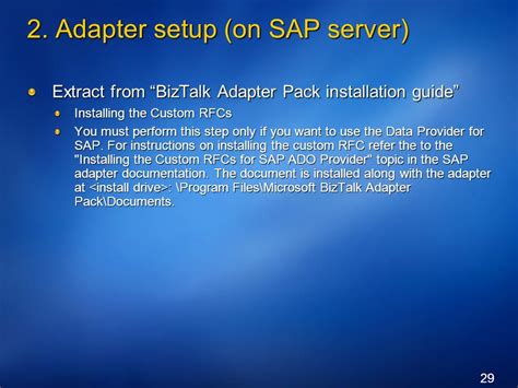 Biztalk Adapter Pack Sap Installation Ppt Video Online Download