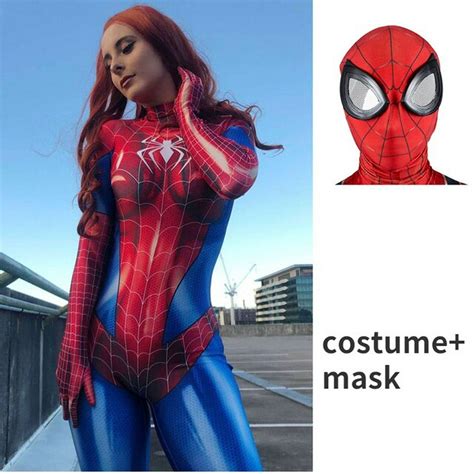 Araña Cosplay Hombres Mujer Sexy Zentai Traje Spandex Mono Superhéroe