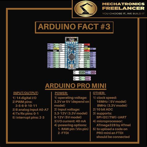 Mechatronics Freelancer Arduino Fact 3 Did You Know The Arduino Pro