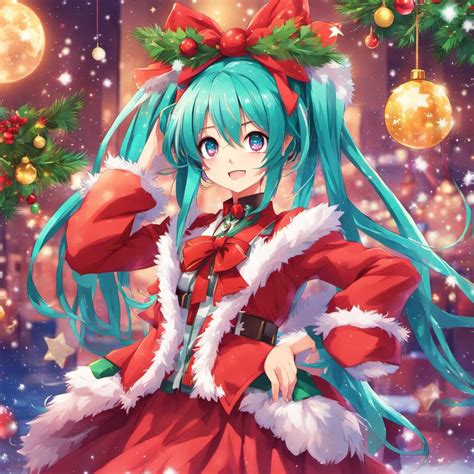 Christmas Hatsune Miku By Pokemon99999994 On Deviantart