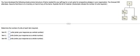 Solved You Have Developed The Following Simple Product