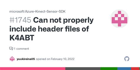 Can Not Properly Include Header Files Of K4abt · Issue 1745 · Microsoftazure Kinect Sensor Sdk