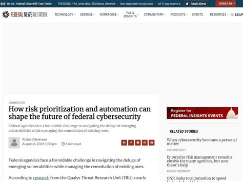 Abil Hakim On Linkedin Federalcybersecurity Riskprioritization Automation