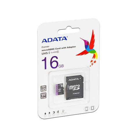 Memoria Adata Premier Microsdhc Uhs 1 Clase 10 De 16 Gb Incluye Adata