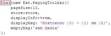 Como Montar um Grid com Paginação utilizando Ext JS