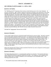 Busi 370 Assignment 6 Docx BUSI 370 ASSIGNMENT 6 USE 4 DECIMAL