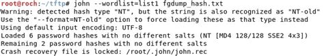 Whitelist Decrypting Windows And Linux Password Hashing With John The