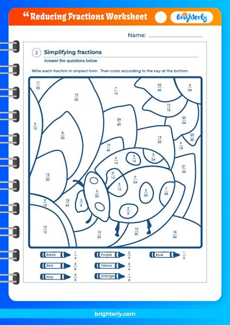 Reducing Fractions Worksheet Pdf