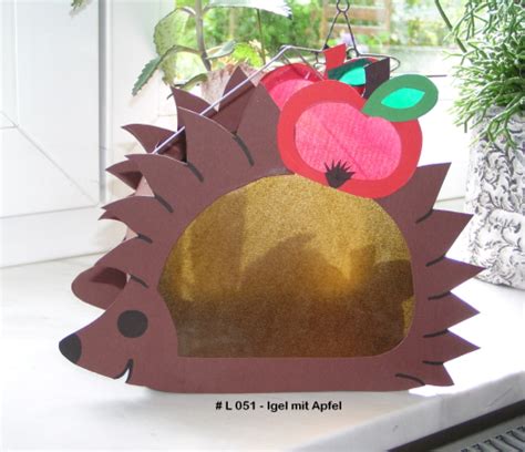 Anleitung Laterne Igel versch Größen Bastelkönigin