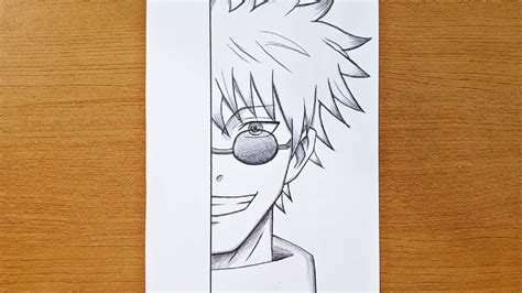 How To Draw Gojo Satoru Step By Step How To Draw Anime Step By Step Easy Anime Drawing