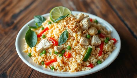 Tasty Thai Basil Chicken Fried Rice Recipe