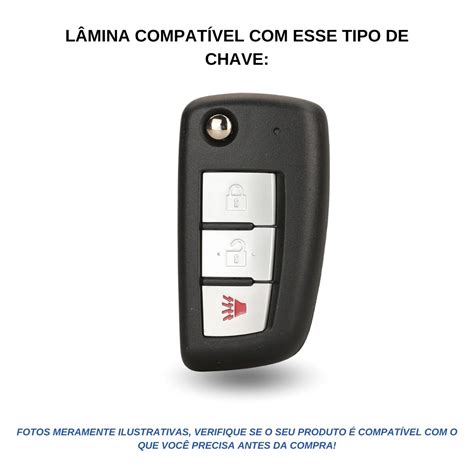 Lâmina Yale Para Chave Canivete Nissan Kicks AUTO TEC CHAVES E FERRAGENS