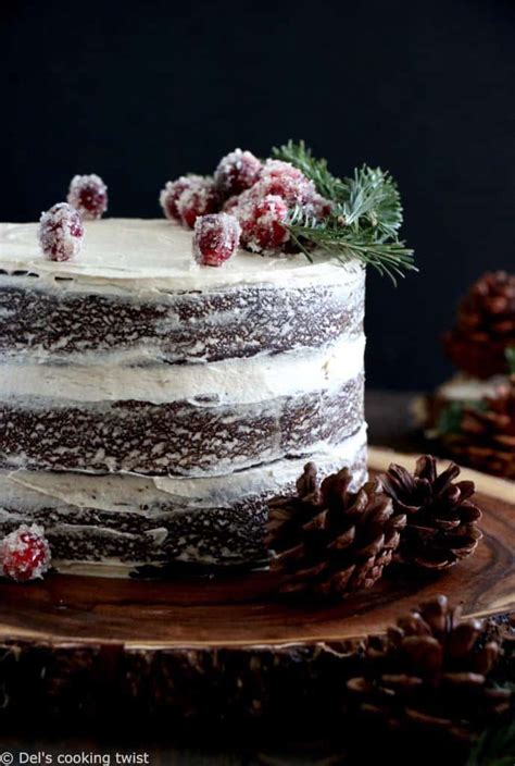 Vegan Caramel Gingerbread Naked Cake Del S Cooking Twist