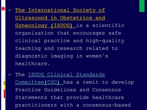 Isuog Practice Guidelines Performance Of First Trimester Fetal