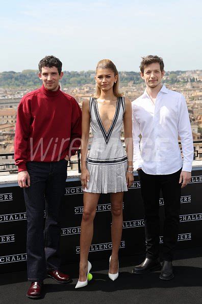 Josh Oconnor Zendaya And Mike Faist Attend A Photocall For The Movie