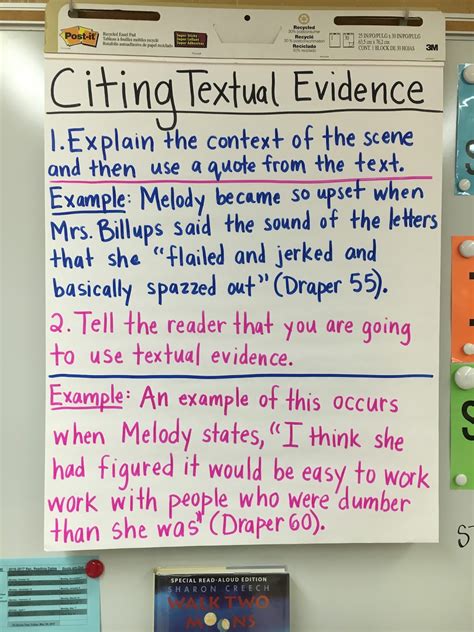 Teaching Citing Text Evidence