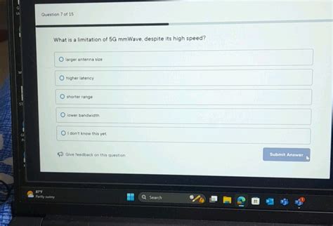 Question 7 Of 15 What Is A Limitation Of 5 G StudyX