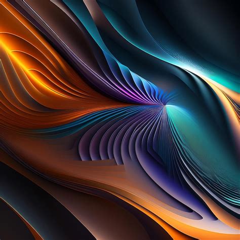 Premium Ai Image Abstract Fractal Surface Fractal Elegant Texture