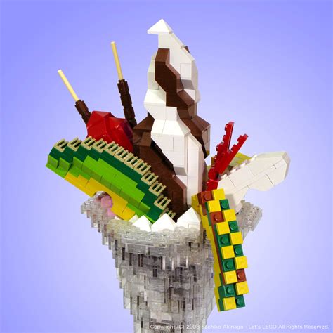 LEGO click brick クリックブリック 第6回 オリジナルモデルコンテスト 2008 入賞作品 ジャンボパフェ 秋長さちこ