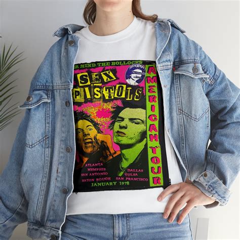 Sex Pistols T Shirt Anarchy Tour 2 Dtg Printing Etsy Uk