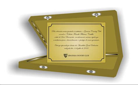 Karam Placas De Homenagem Sentimento E Reconhecimento