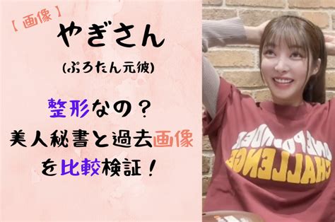 比較やぎさん ぷろたん元彼 て整形秘書と過去画像で検証
