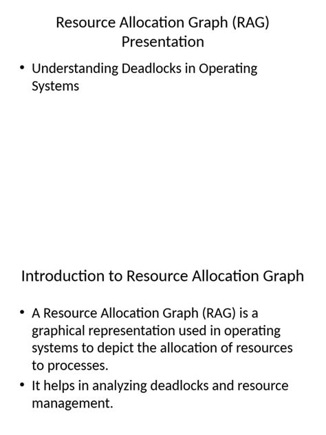 Resource Allocation Graph Pdf