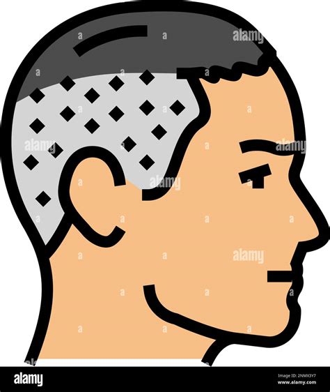 Caesar Hairstyle Male Color Icon Vector Illustration Stock Vector Image