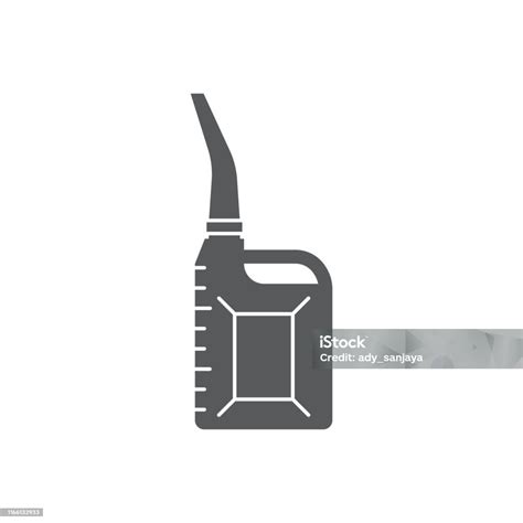 Symbole Dicône De Vecteur De Gallon Dhuile Disolement Sur Le Fond Blanc