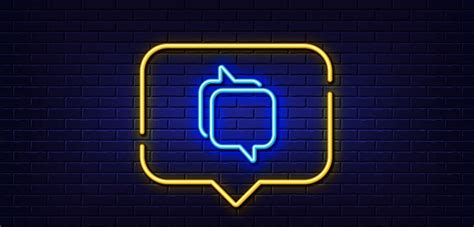 Vetores De Ícone Da Linha Messenger Sinal De Bolha De Fala Mensagem De