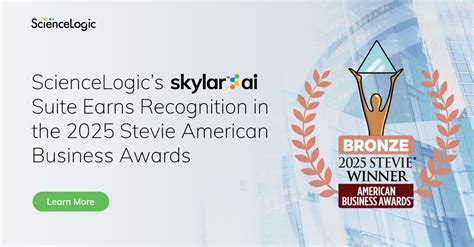 🏆 Were Proud To Share That Sciencelogics Skylar Ai Suite Has Won A 2025 Stevie American