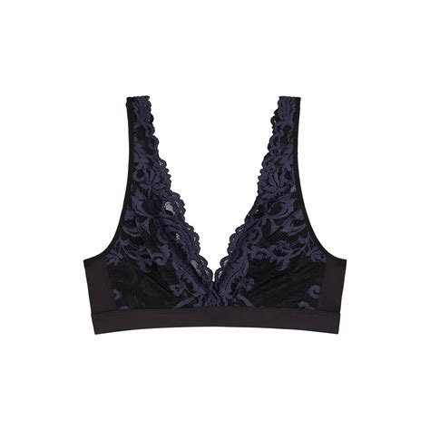 Wacoal Instant Icon Lace Soft Cup Bra Black Editorialist
