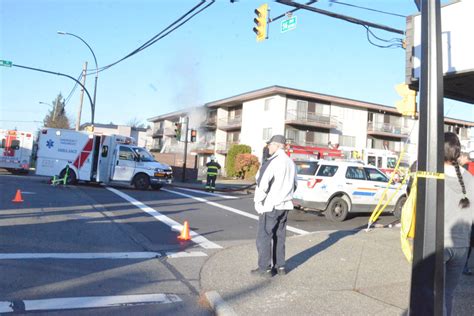Video Fire Strikes Langley City Apartment Building Langley Advance Times