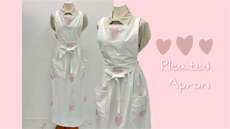 Diy Handmade Pleated Apron 핸드메이드 앞치마 만들기 주름 앞치마 앞치마 추천 재봉틀 배우기 🩷 Youtube