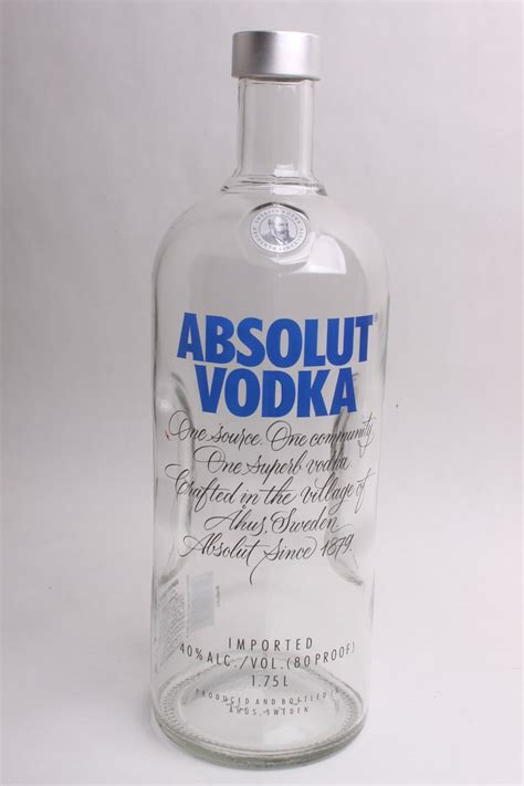 Buy Empty Liquor Bottle Absolute Vodka Various Sizes Online In India Etsy