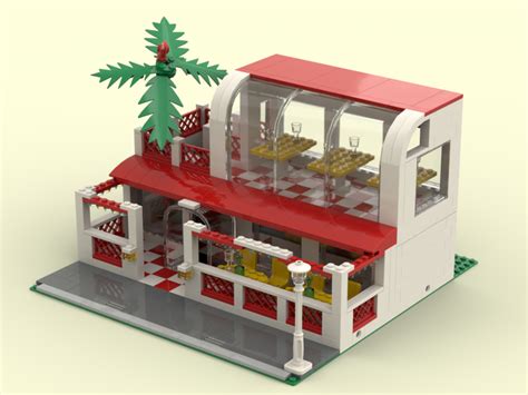 Lego Moc 6376 Breezway Cafe Modular Remake By Jameshigson0512