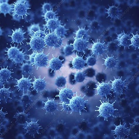 Virus Particles Illustration Stock Image F0252770 Science Photo