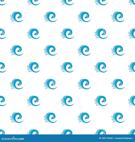 Wave Tsunami Pattern Seamless Stock Vector Illustration Of Design