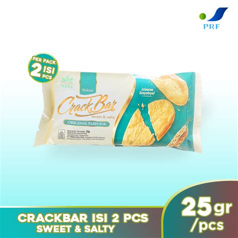 Jual Crack Bar Isi 2pcs Sweet And Salty Original Biskuit Snack Sehat
