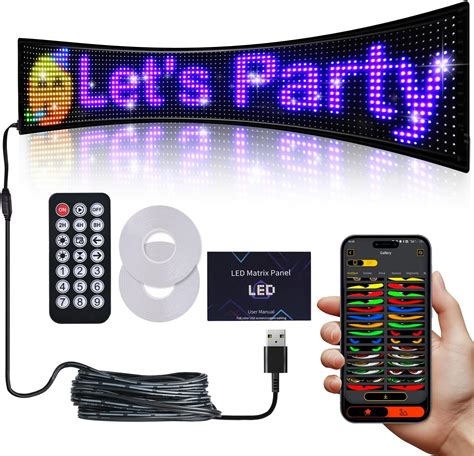 36 2x7 6 Programmable Led Scrolling Sign Large Bright Led Sign Flexible 5v Led Store Sign