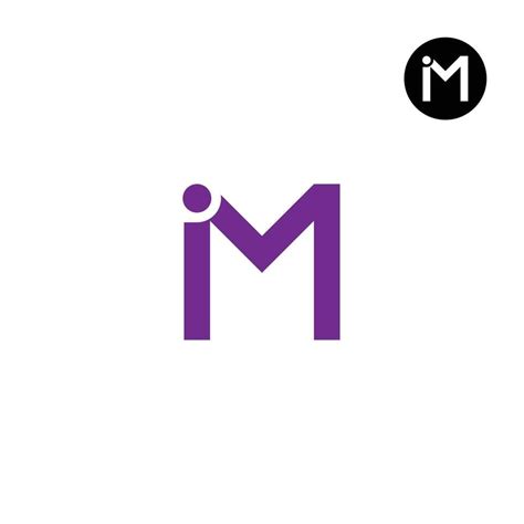 Letter Im Mi Monogram Logo Design 27385825 Vector Art At Vecteezy