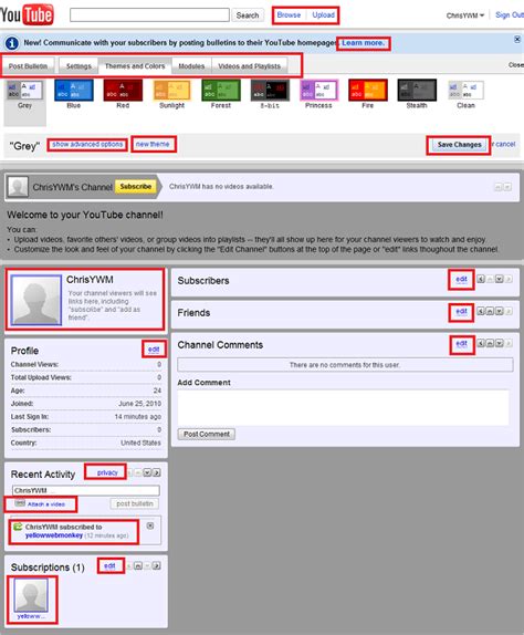 YouTube Tutorial YellowWebMonkey Web Design