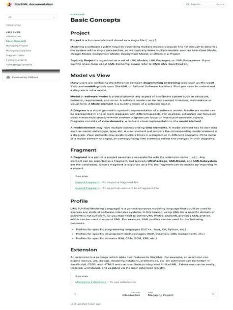 Basic Concepts Staruml Documentation Pdf Unified Modeling