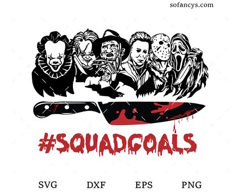 Squadgoals Horror Movies Svg Horror Movies Svg Horror