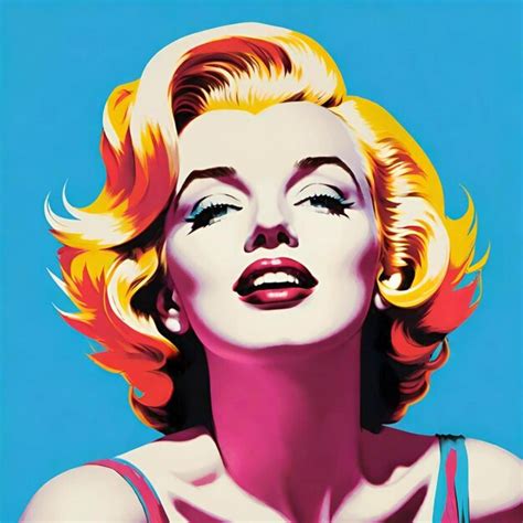 Marilyn Monroe Portrait Premium Ai Generated Image